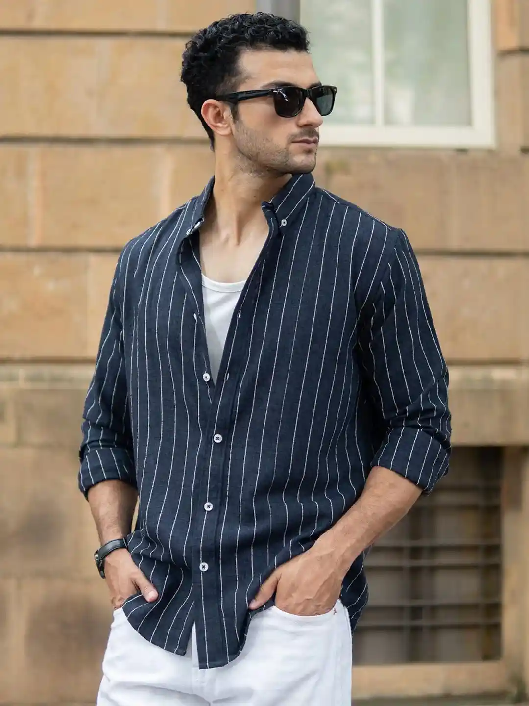 vertical pattern shirt