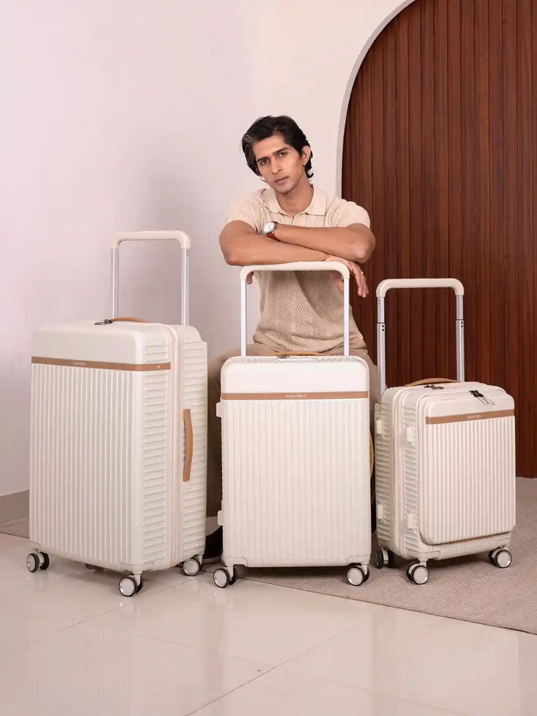 white suitcase
