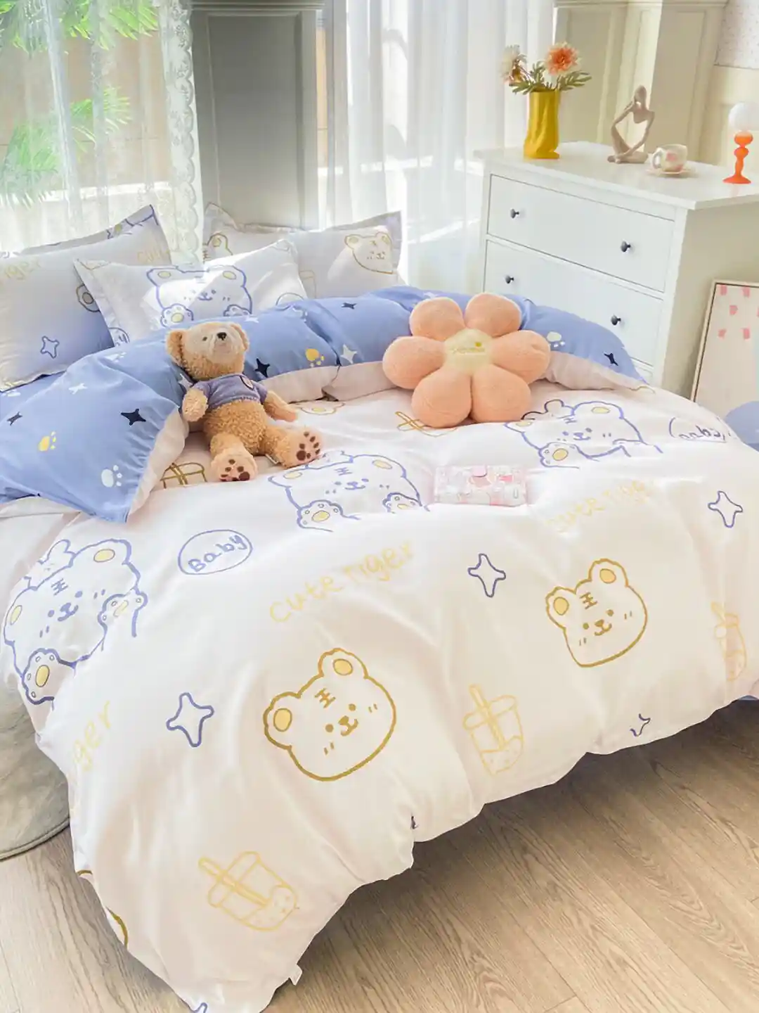 bebe leopard comforter set