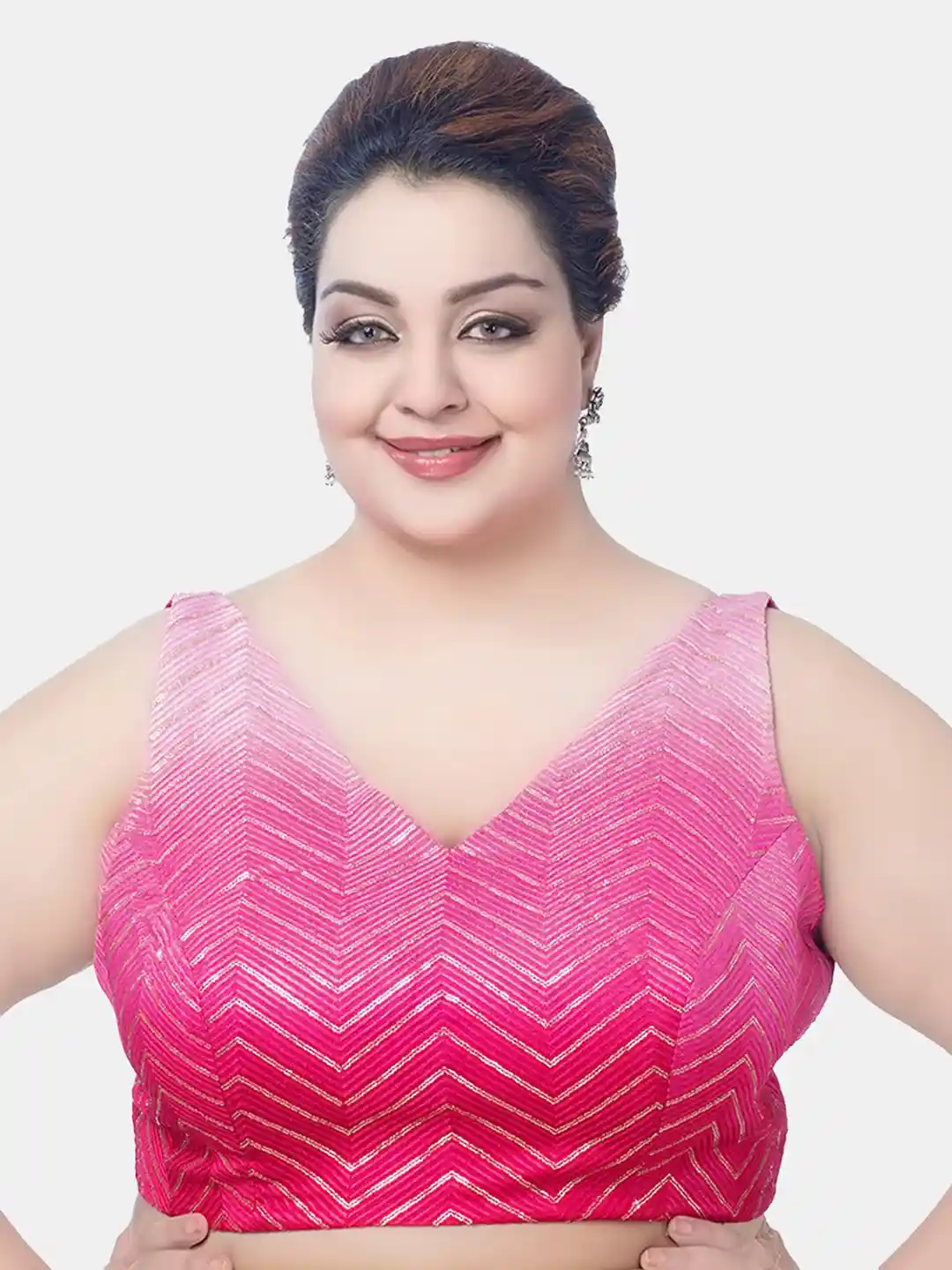 saree blouse pattern for plus size