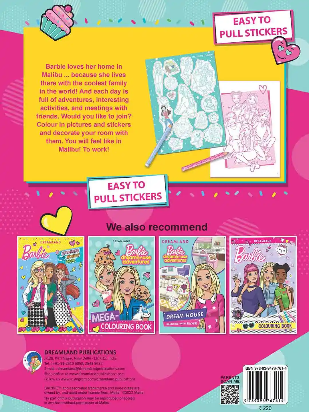 barbie life in the dreamhouse coloring book