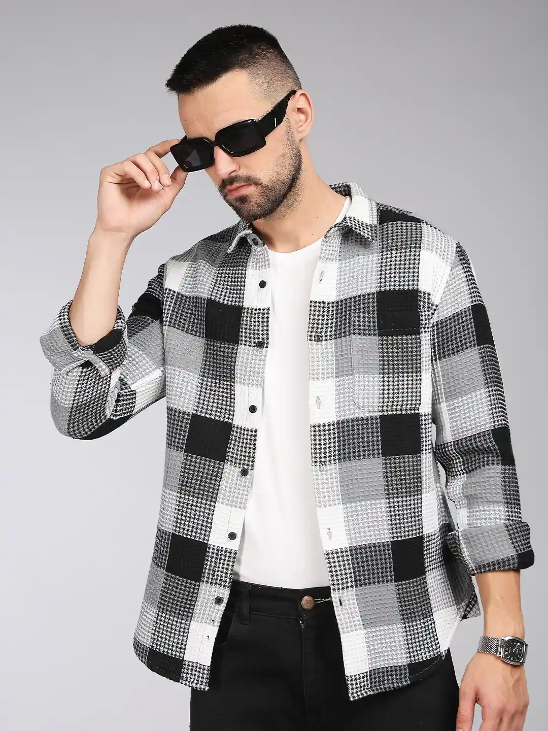 checked shirt next