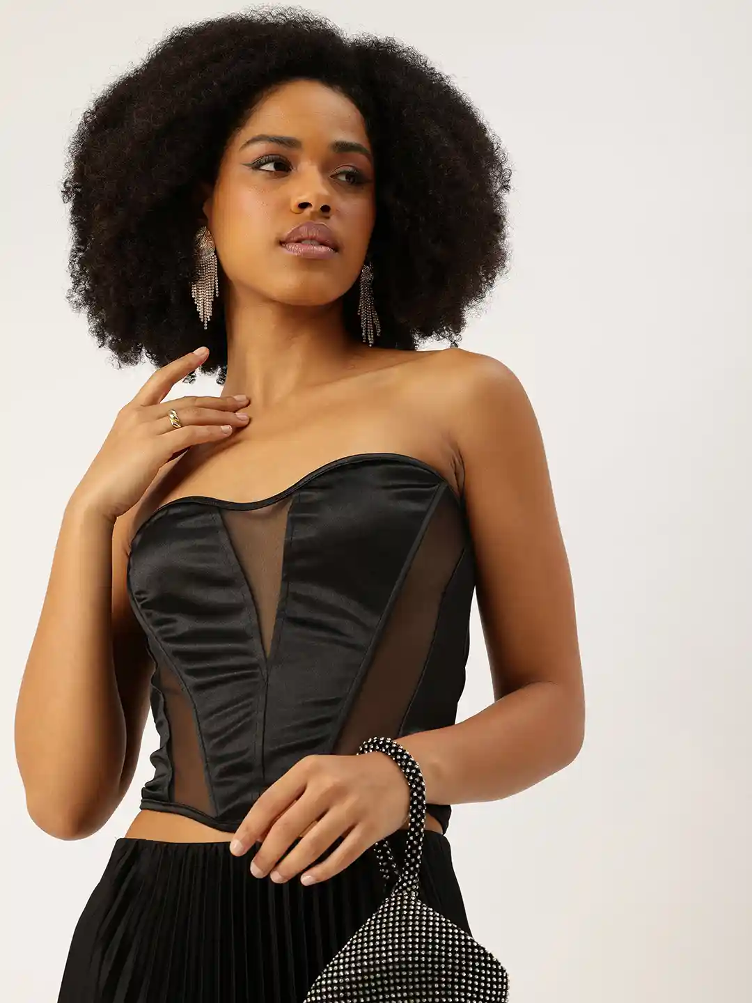 crop top bebe crochet