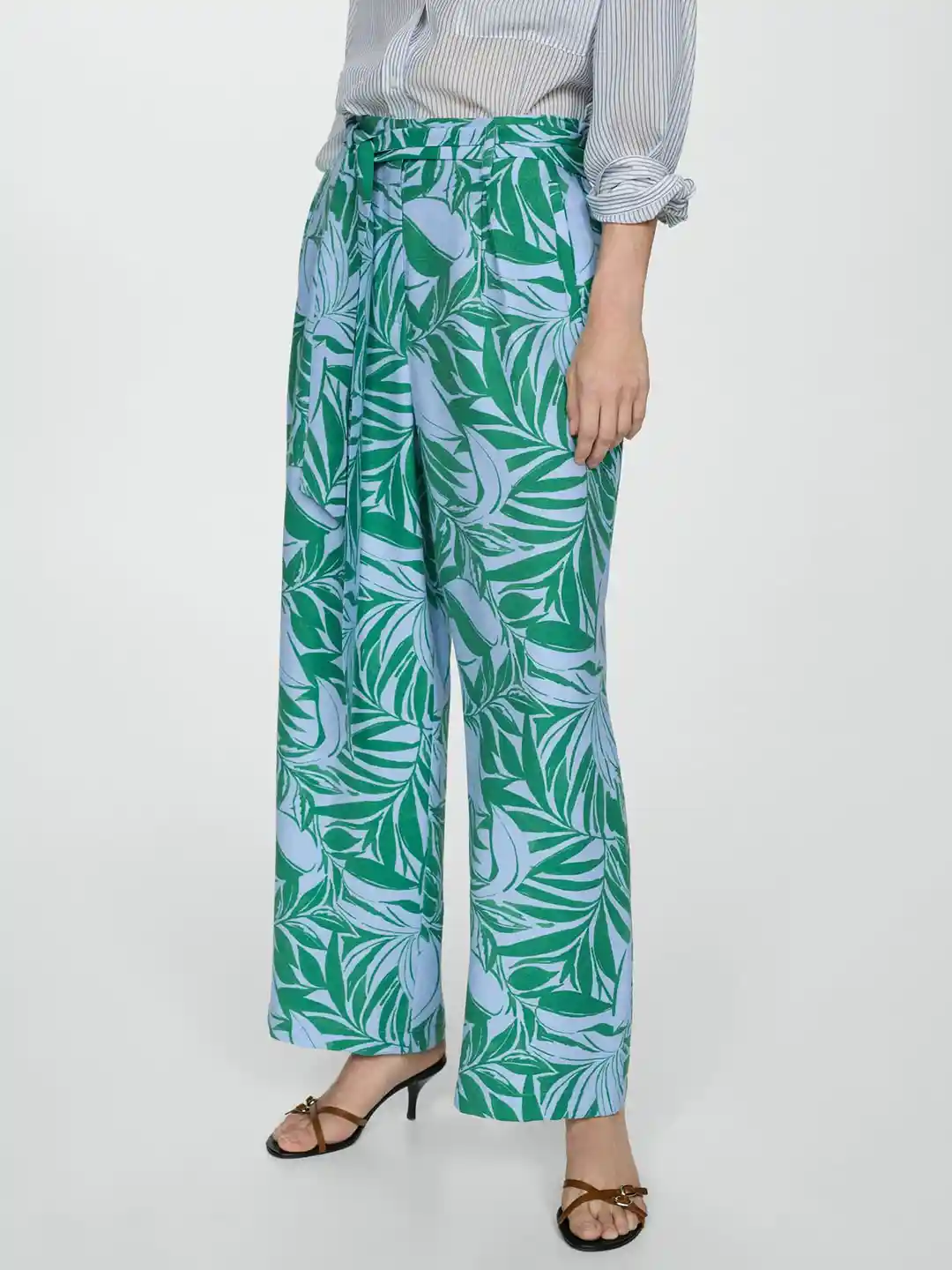 mango patterned trousers