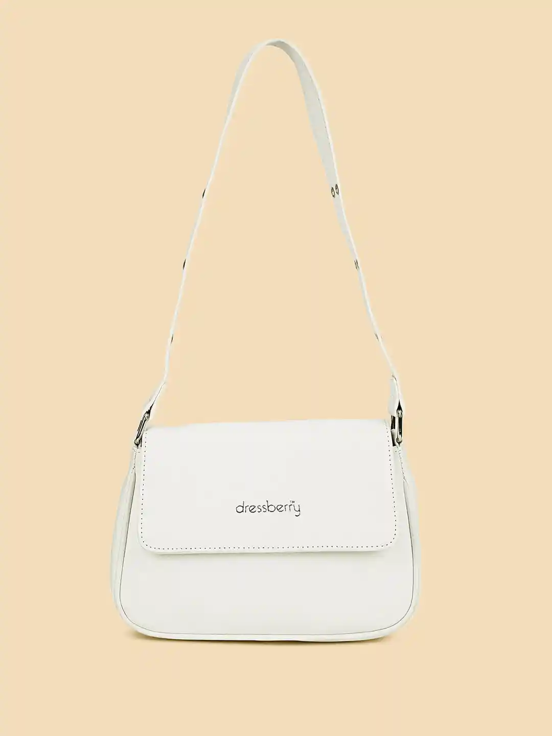 white structured handbag