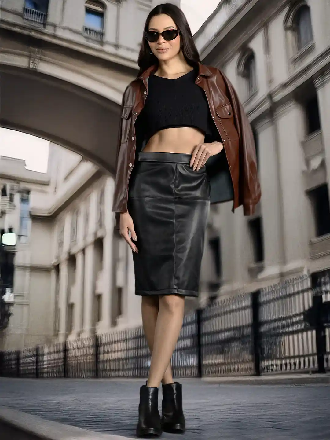 leather skirt forever 21