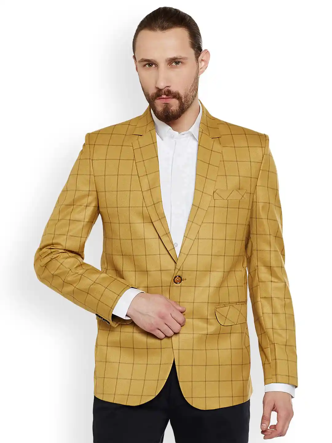 yellow blazer combination
