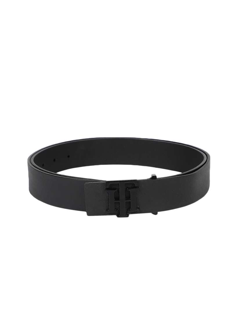 Buy Tommy Hilfiger Men Black Solid Belt Belts for Men 10632382 Myntra