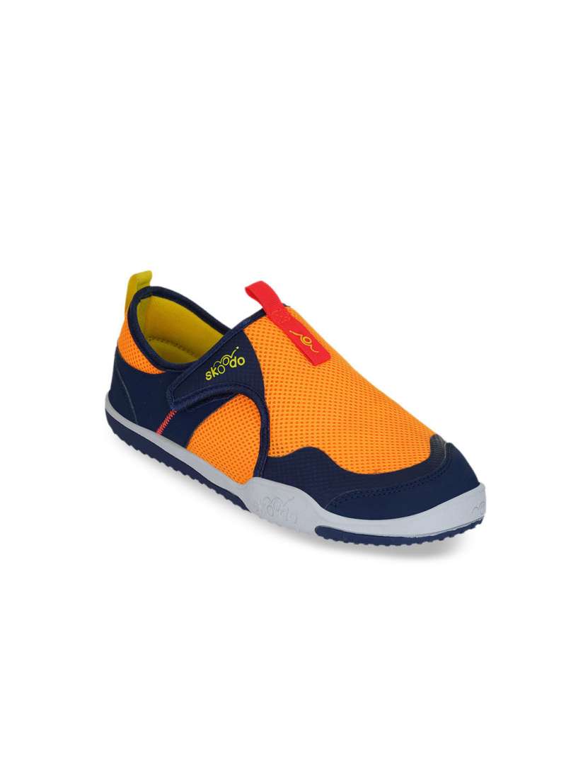 Buy Skoodo Kids Fiery Orange Navy Blue Winger Fly Sneakers Casual Shoes for Unisex Kids 10931334 Myntra