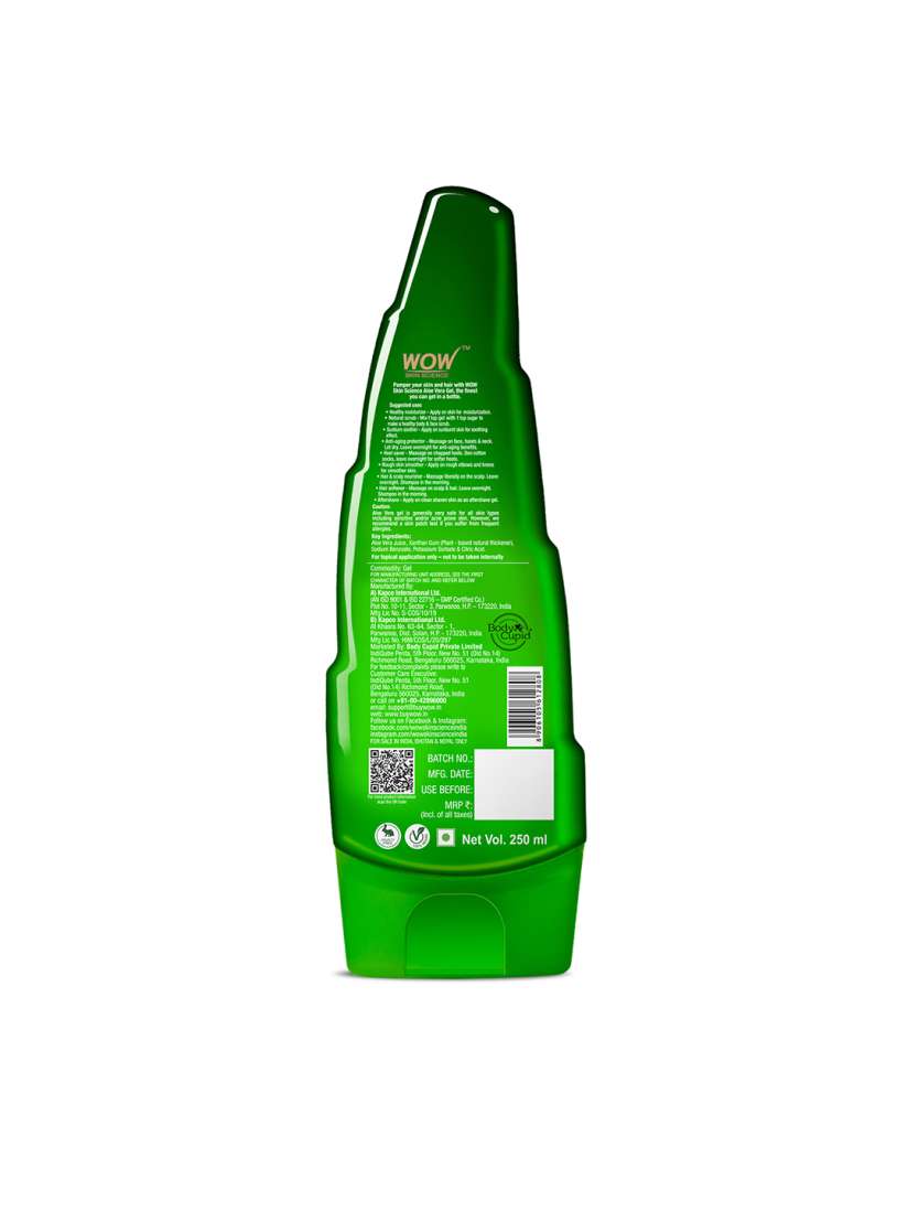 Buy WOW SKIN SCIENCE 99 Pure Aloe Vera Gel for Skin and Hair 250 ml Serum and Gel for Unisex 12415736 Myntra