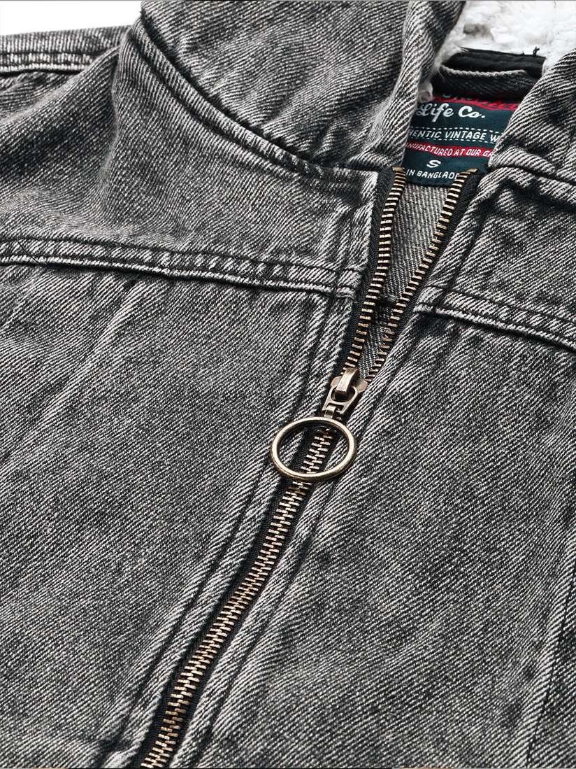Zipped Denim Jacket Women
