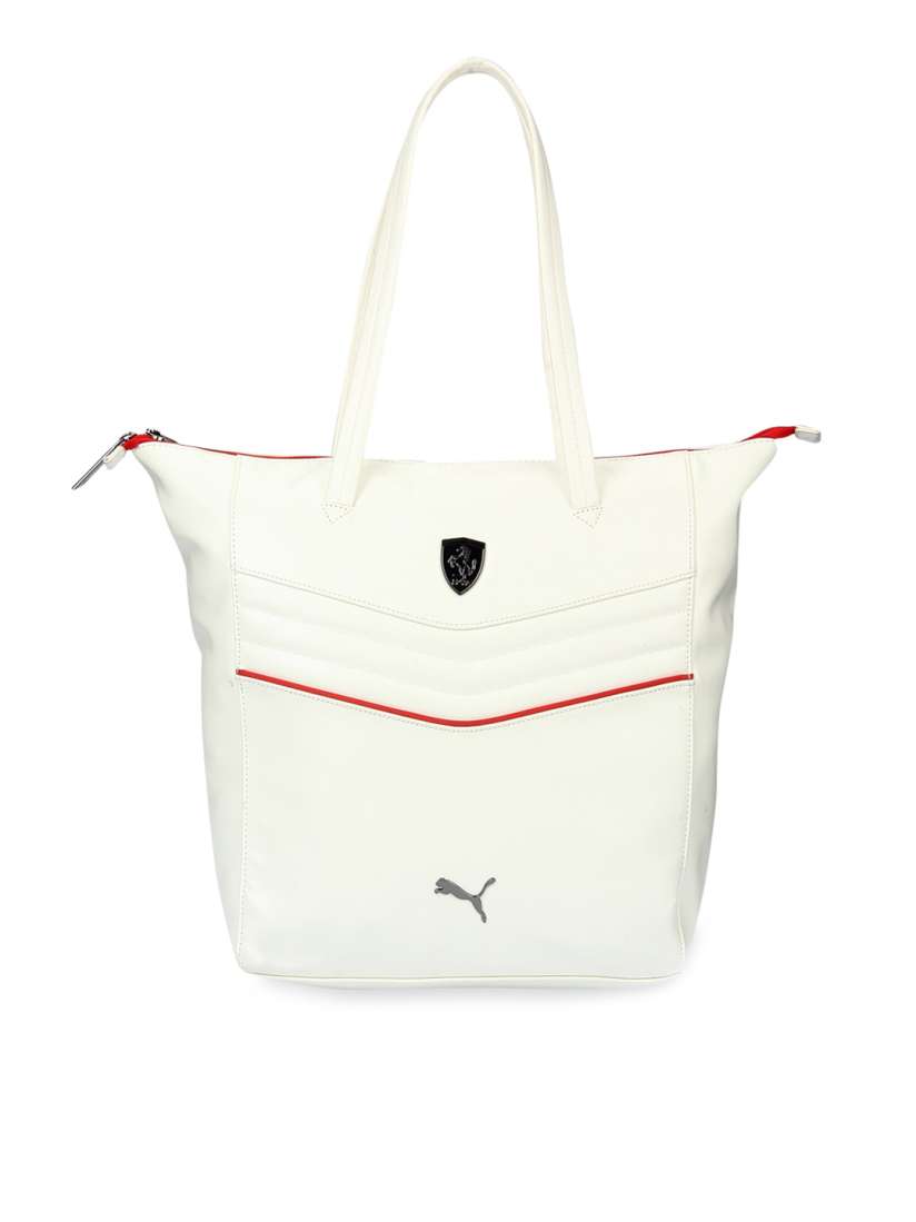 Buy PUMA Unisex White Ferrari LS Shopper Shoulder Bag Handbags for Unisex 1290197 Myntra