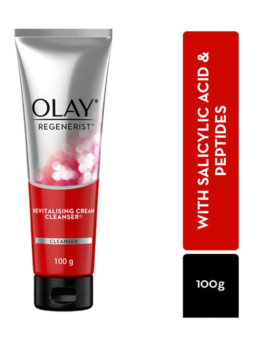 Buy Olay Regenerist Cleanser Face Wash for Plump Bouncy Skin With Salicylic Acid 100g Face Wash and Cleanser for Unisex 13509878 Myntra