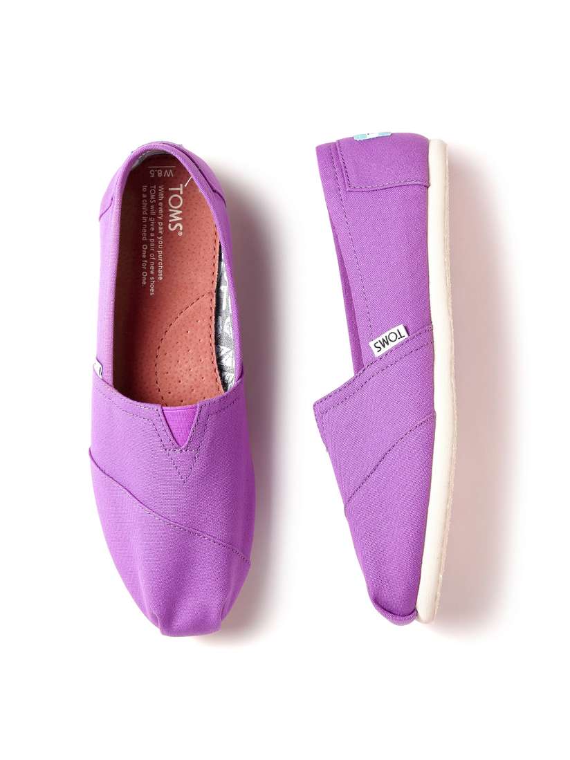 Purple Toms Toms Black Purple Youth 5.5 Womens 7.5
