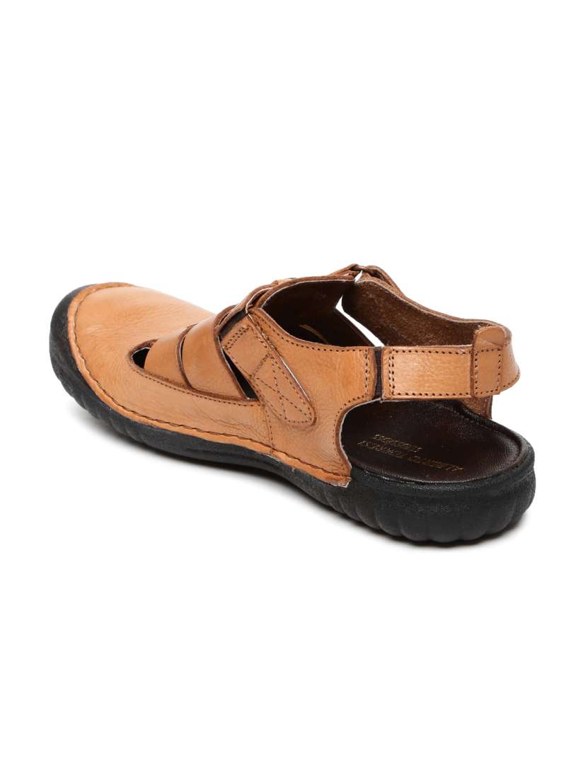 Buy Alberto Torresi Men Tan Brown Leather Sandals Sandals for Men 1485146 Myntra