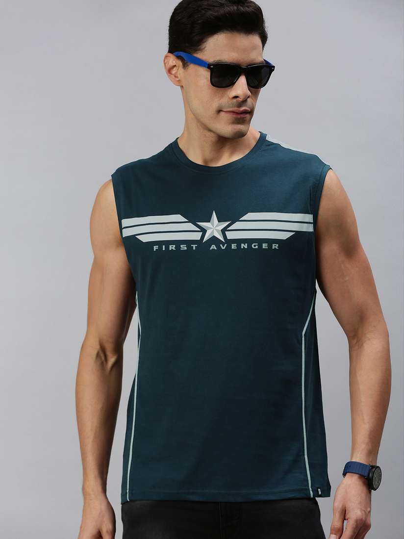 Captain America Workout Tank Summer Men Gyms Fitness Bodybuilding Tank