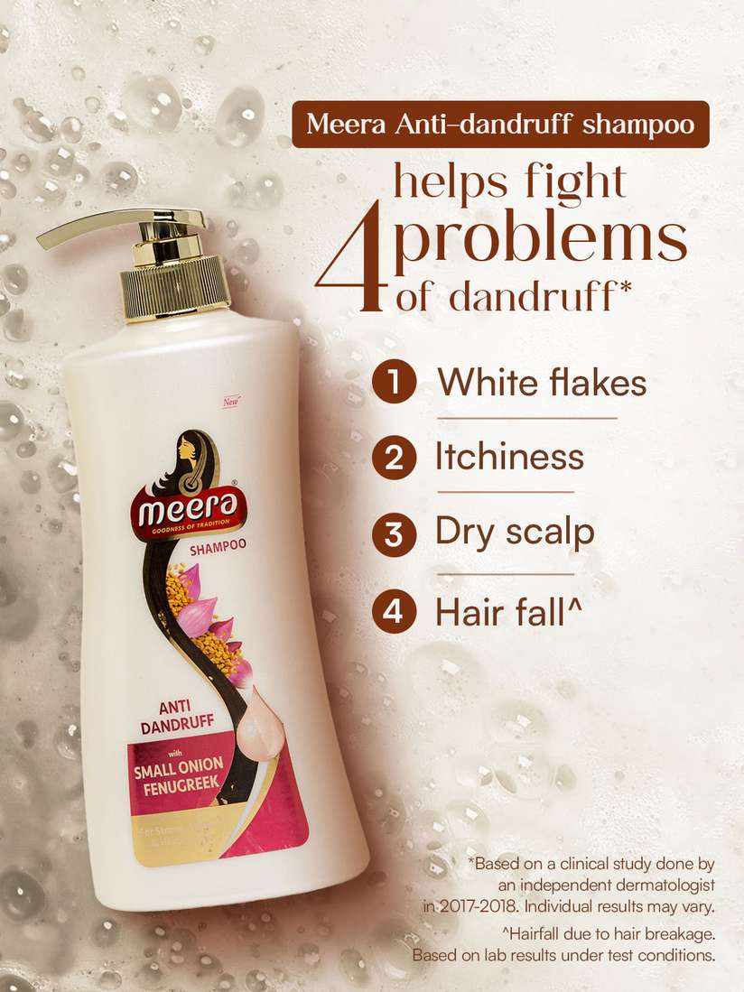 Meera Shampoo Logo Meera Shampoo With Kumkudukai & Badam 180ml