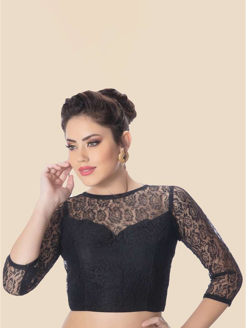 What Is Princess Cut Saree Blouse Buy Neckbook Women Gold Solid