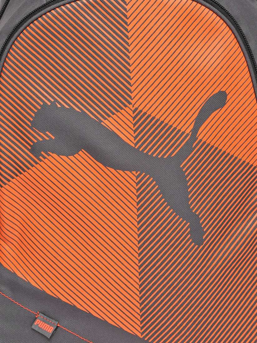 Puma unisex echo plus grey & orange backpack store