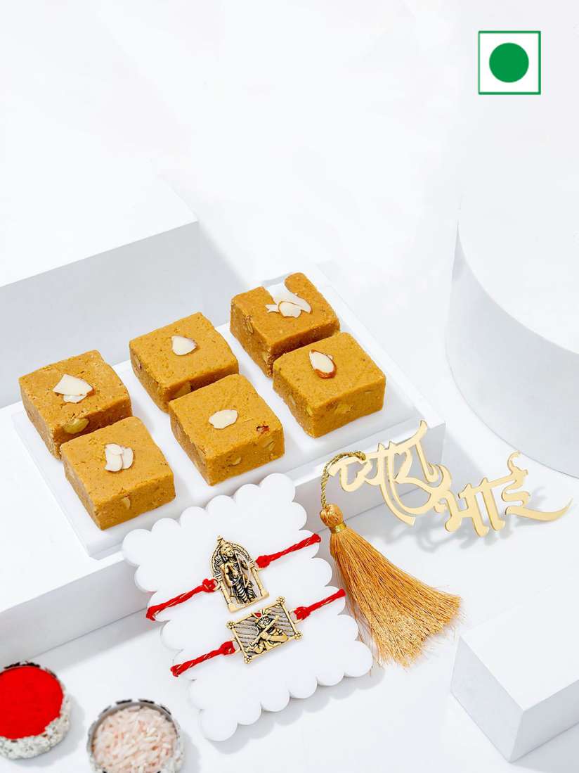 Buy IGP Set Of 2 Rakhis With Sweet Gifts Sweets Gifts for Unisex 30316029 Myntra