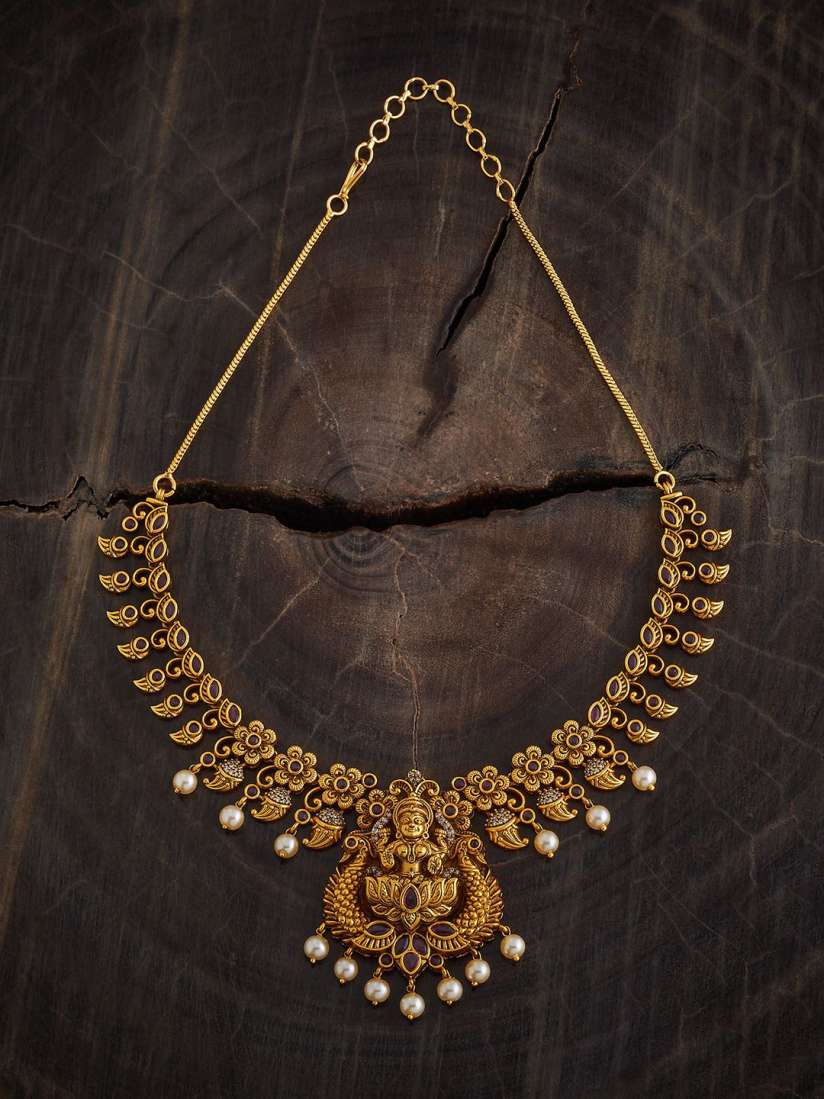 Buy Kushal s Fashion Jewellery Copper Gold Plated Antique Necklace Necklace and Chains for Women 30975749 Myntra