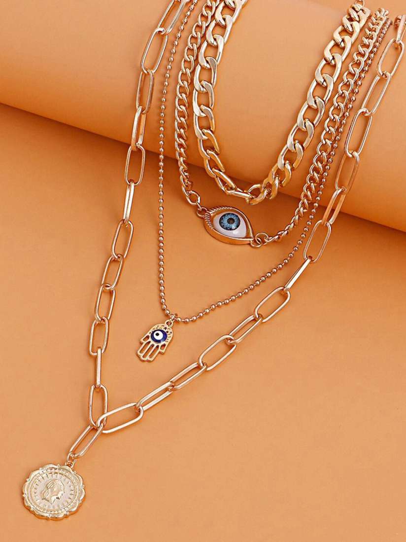 Layered necklace myntra store
