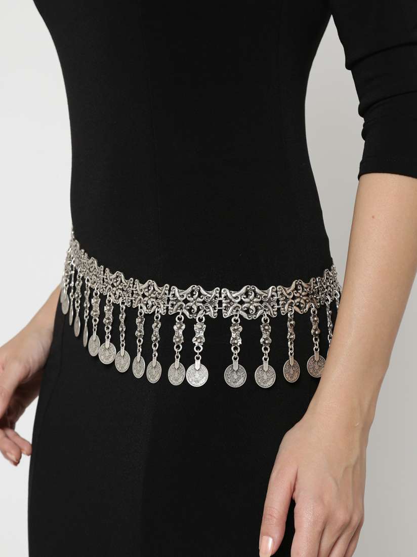 Oxidised belly chain store