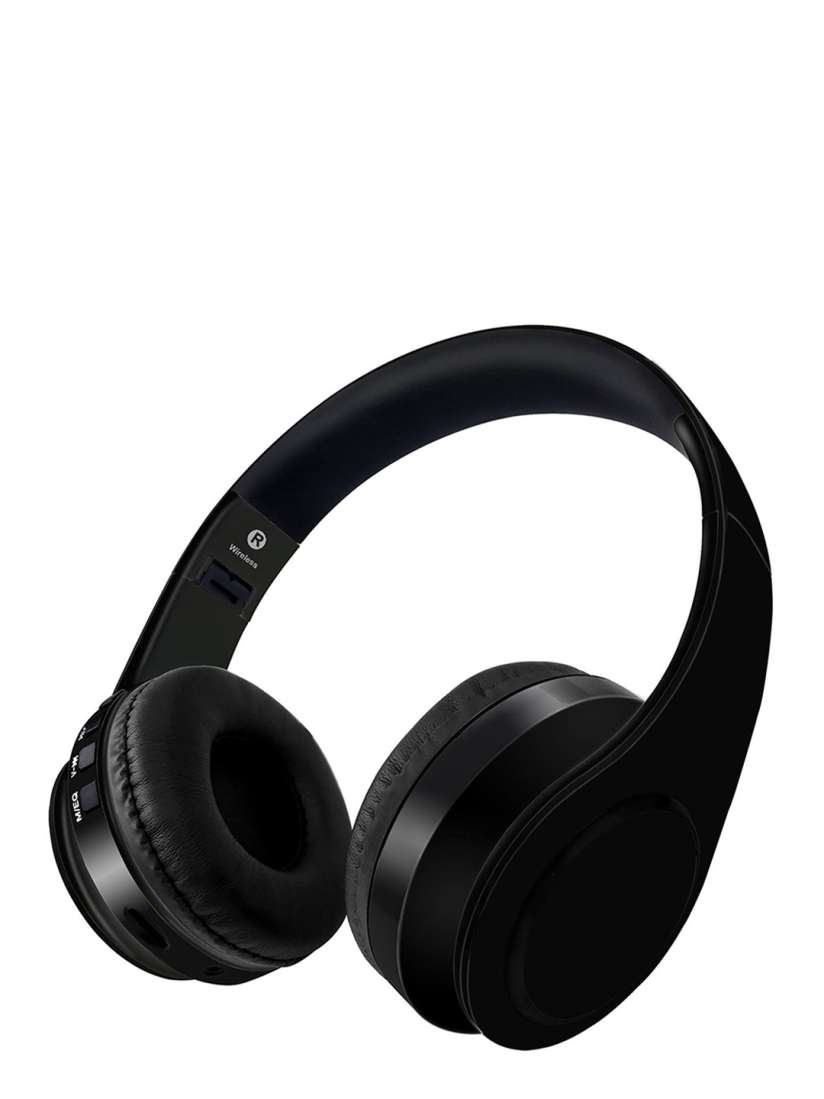 Buy macmerise Black Solid Bluetooth Wireless On Ear Headphones With Mic Headphones for Unisex 20486964 Myntra