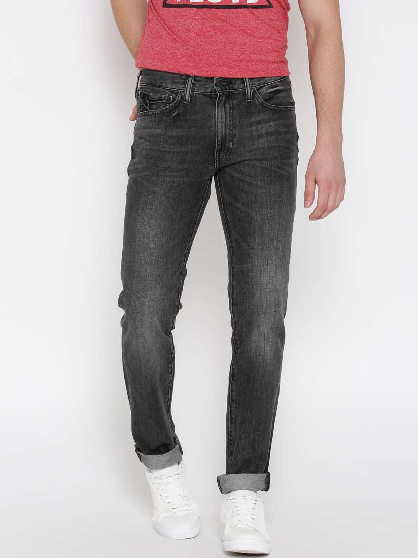 Buy Levis Men Charcoal Grey 511 Slim Fit Mid Rise Clean Look Stretchable Jeans Jeans for Men 2060561 Myntra