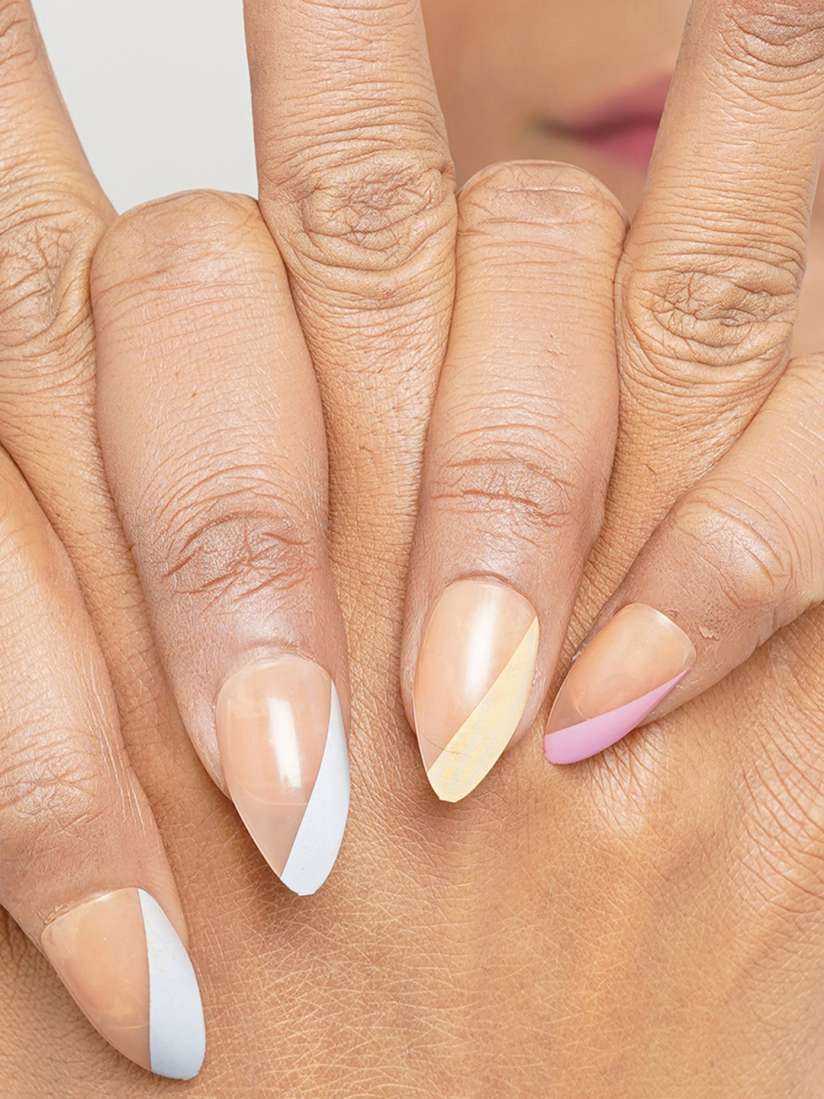 Buy LICK Nude 12 Pcs Artificial Reusable Press On Nails With Application Kit Nail Art and Nail Care for Women 21004246 Myntra
