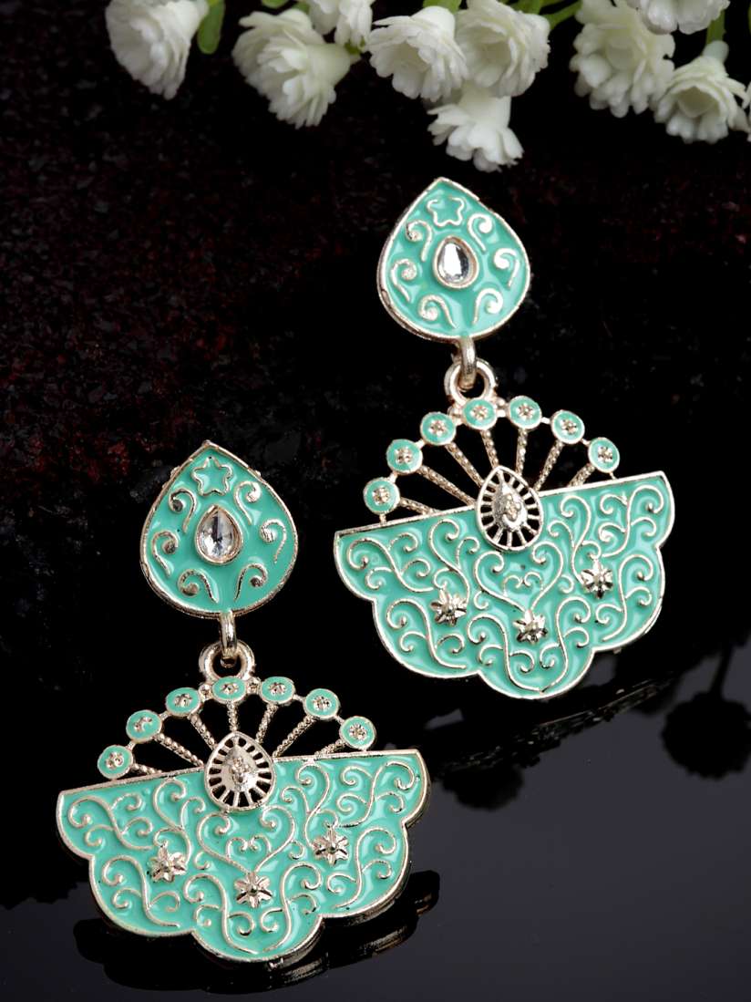 Meenakari earrings myntra store