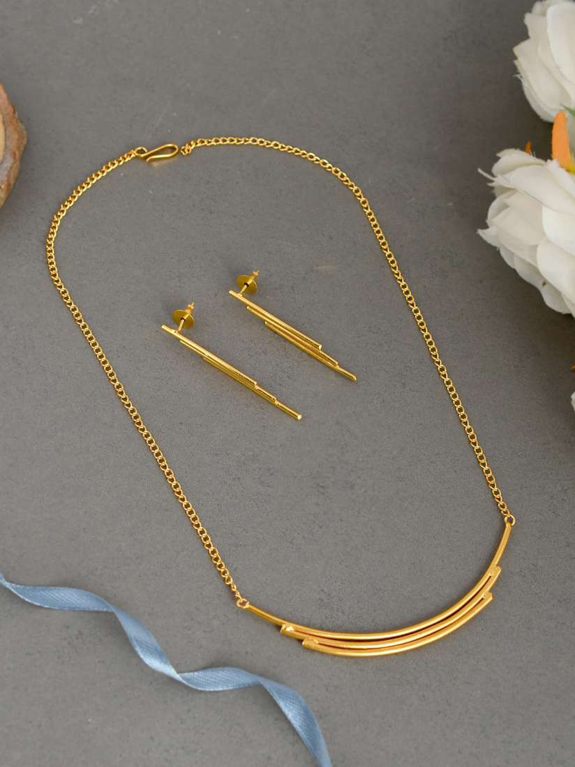 Buy Silvermerc Designs Gold Plated Western Layered Jewellery Set Jewellery Set for Women 21684696 Myntra