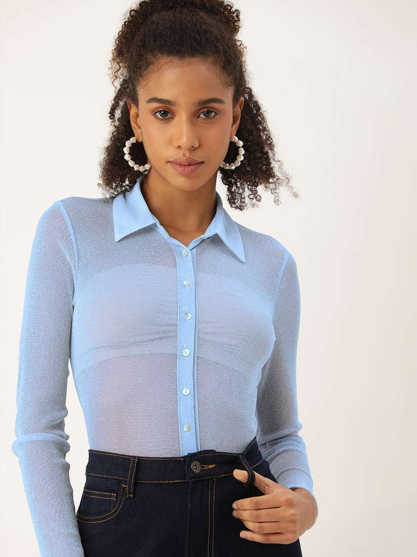 Forever 21 Sheer Tops Buy FOREVER 21 Sheer Floral Print Shirt 2025