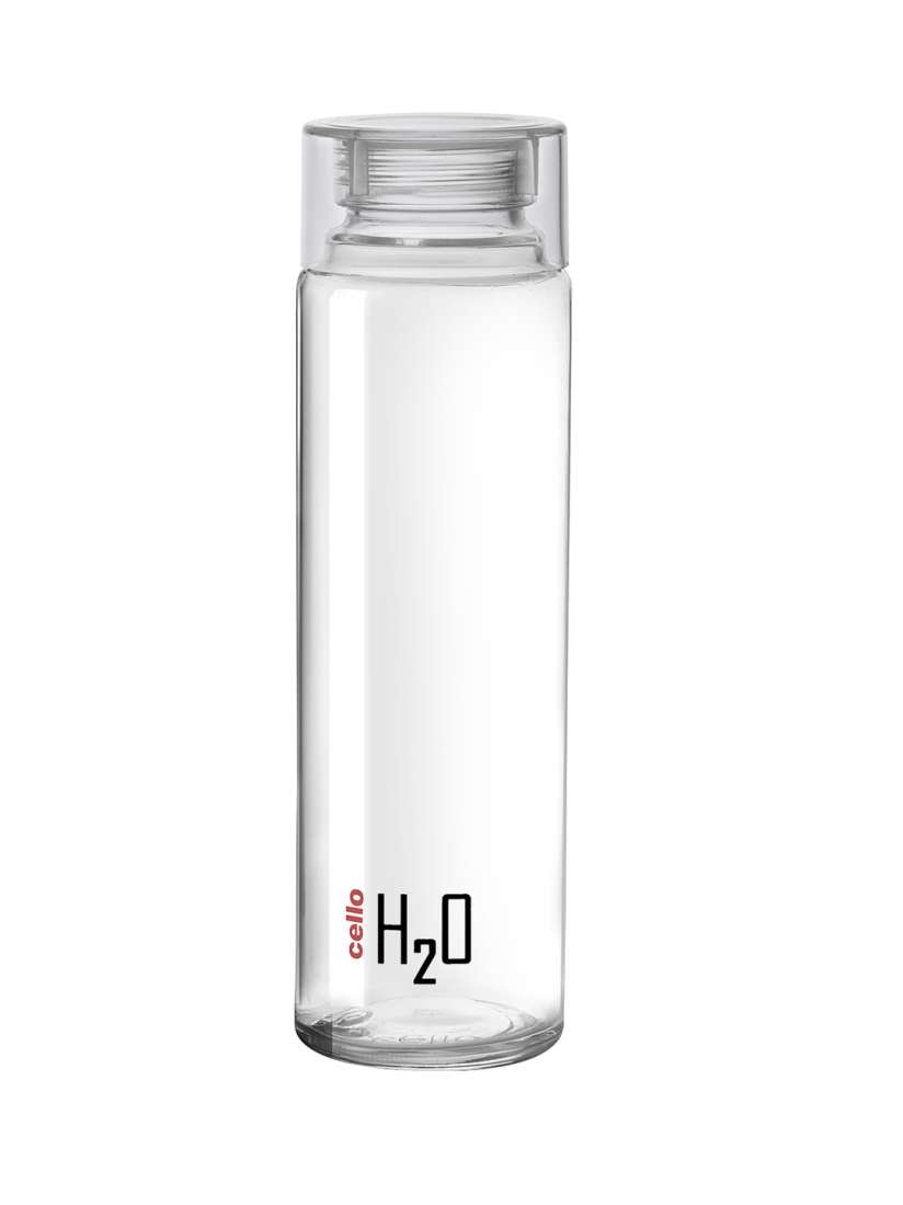 Buy Cello H2O Set of 1 Clear Toughened Glass Fridge Water Bottle with Plastic Cap 920ml Water Bottle for Unisex 21993654 Myntra