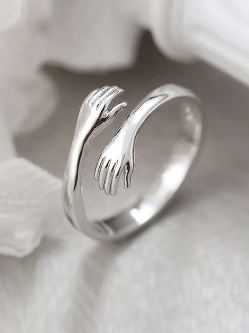 925 hotsell Sterling Real Silver Hug ring