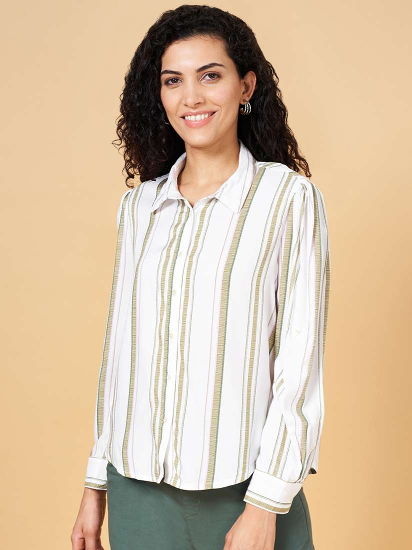 Buy Honey by Pantaloons Women Striped Casual Shirt Shirts for Women 22226238 Myntra
