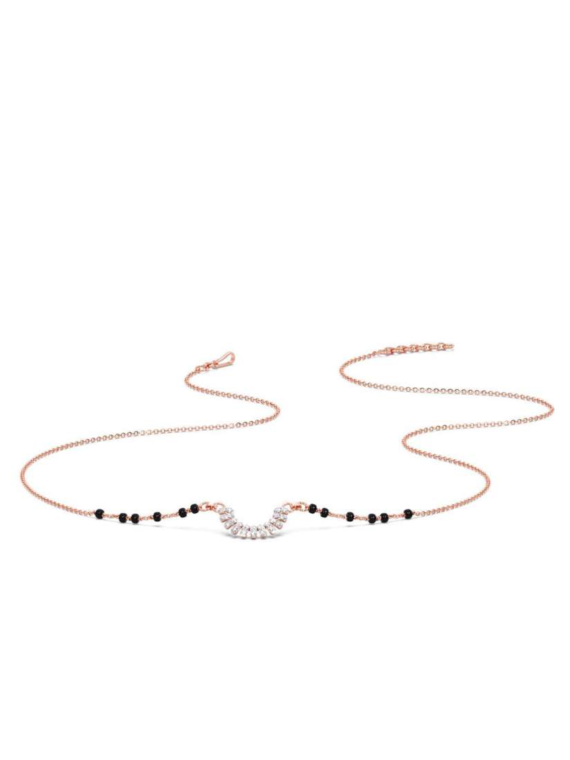 Buy CANDERE A KALYAN JEWELLERS COMPANY 14K Gold Certified Diamond Mangalsutra with Chain Necklace and Chains Diamond for Women 22266078 Myntra