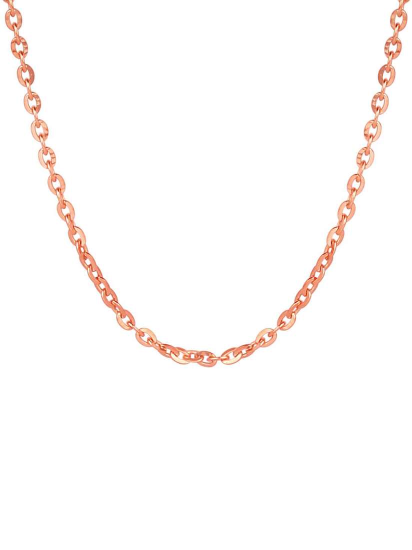 Buy CANDERE A KALYAN JEWELLERS COMPANY 18KT BIS Hallmark Rose Gold Chain 3.75 gm Necklace Gold for Women 22391046 Myntra