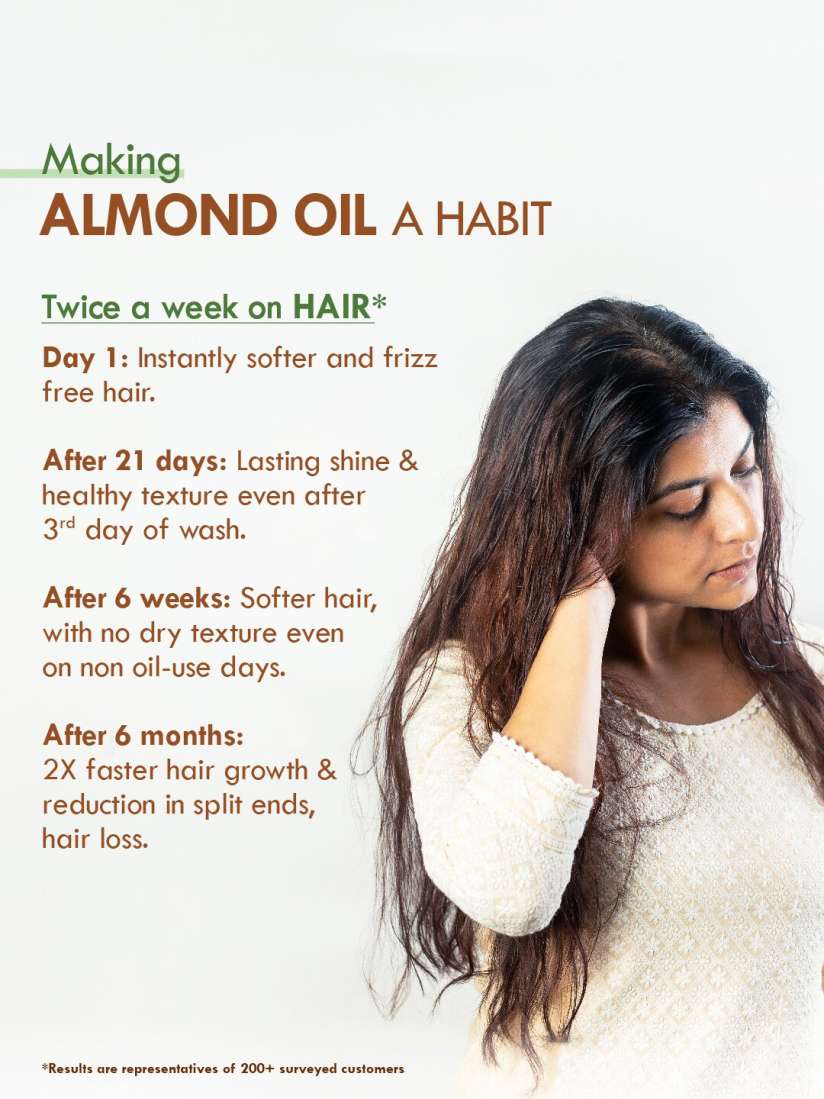 Almond oil for hair growth before and after store