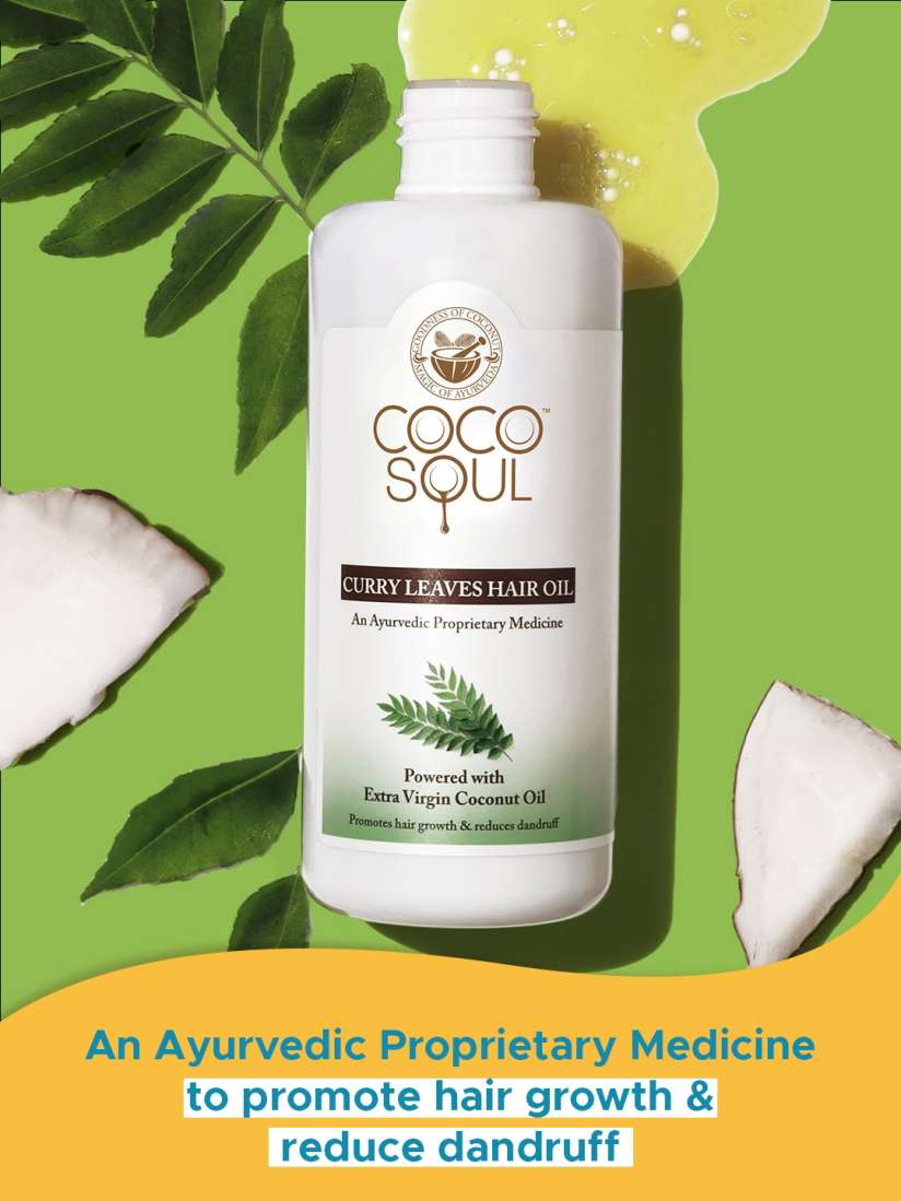 Buy Coco Soul Curry Leaves Hair Oil for Dandruff Control with Extra Virgin Coconut Oil 200ml Hair Oil for Unisex 23345012 Myntra