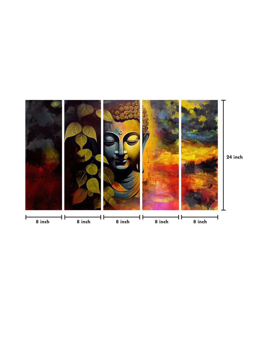 Half Buddha Face Sketch