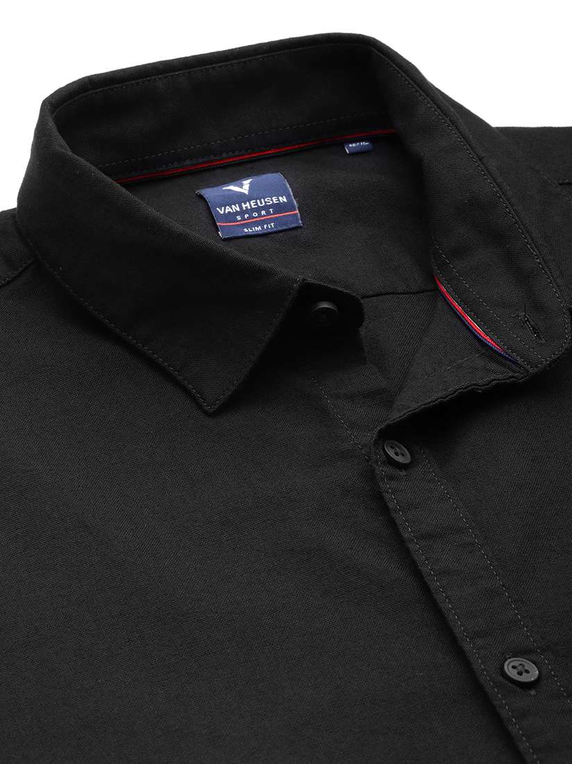 Van Heusen Sport Logo 100% Cotton Men Van Heusen Blue Shirt At ₹ 950