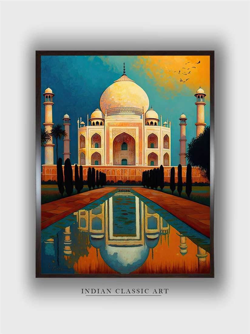 Easy Taj Mahal Painting