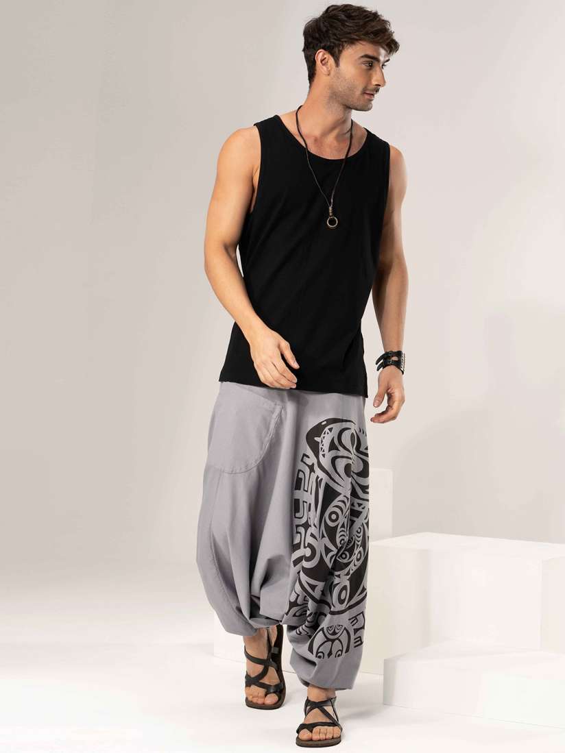 Cotton harem pants store
