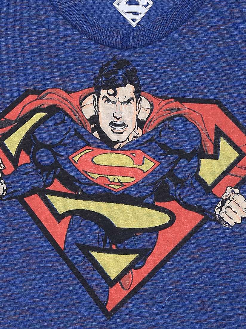 Pink Superman Shirt FREE AUTHORITY Men Superman Printed Crew Neck