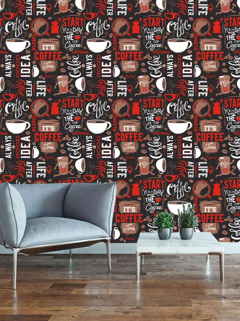 Coffee Cup Pattern Wallpaper