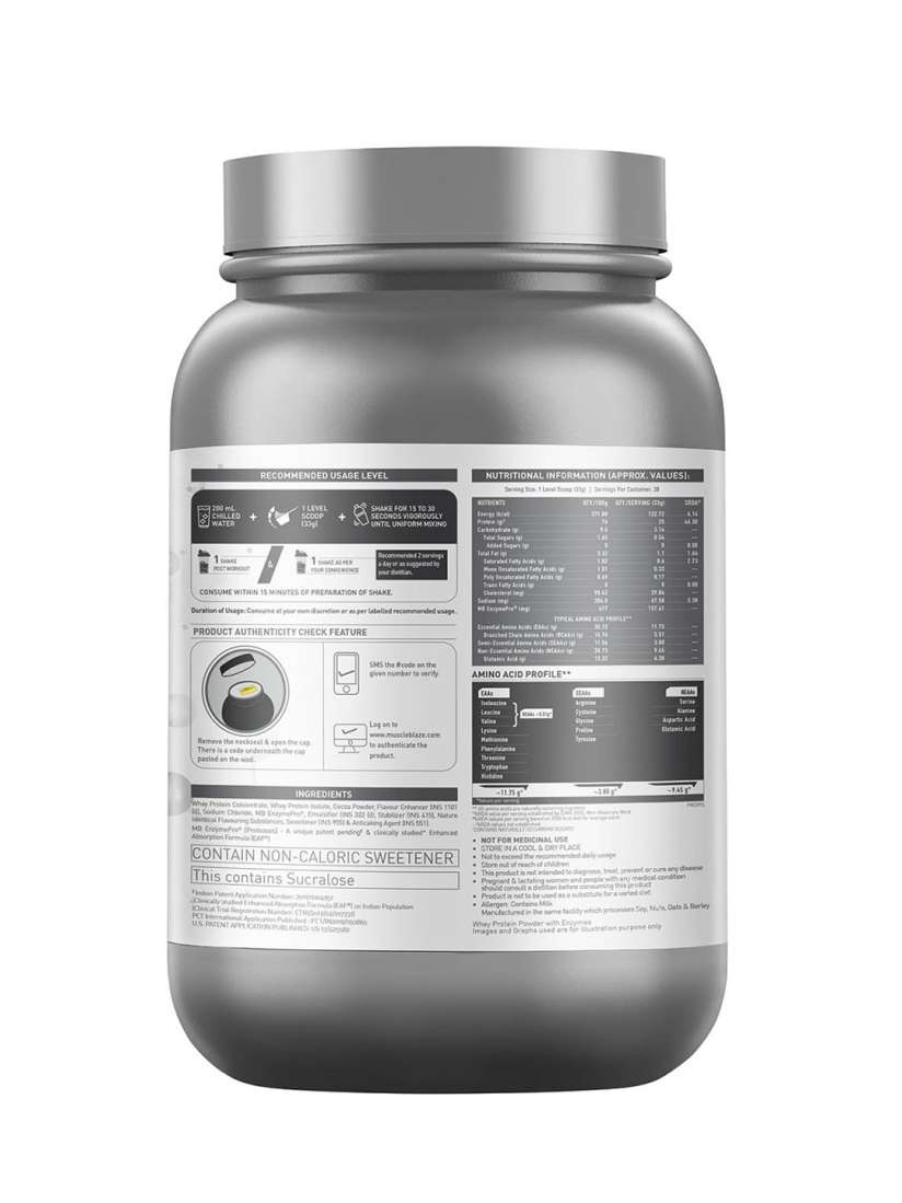 Buy MuscleBlaze Biozyme Whey Protein Pure Whey Isolate 1kg Proteins for Unisex 25555596 Myntra
