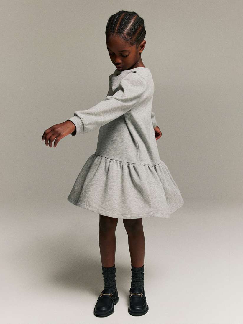 Buy H M Girls Flounce Trimmed Sweatshirt Dress Dresses for Girls 25566030 Myntra