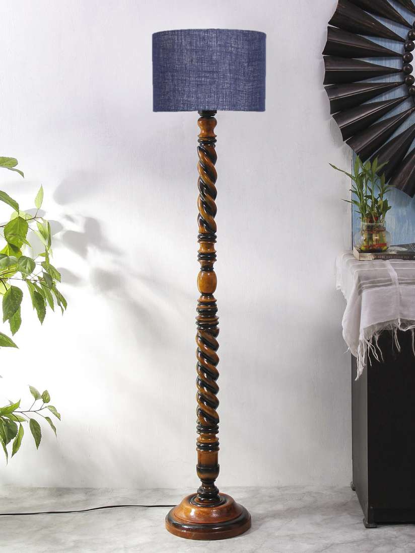 Brown And Blue Floor Lamps
