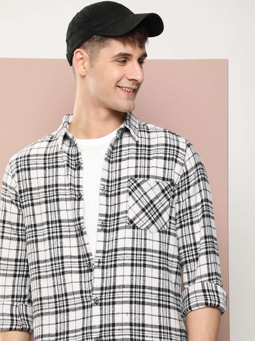 Buy Harvard Men Relaxed Checked Casual Shirt Shirts for Men 26837678 Myntra